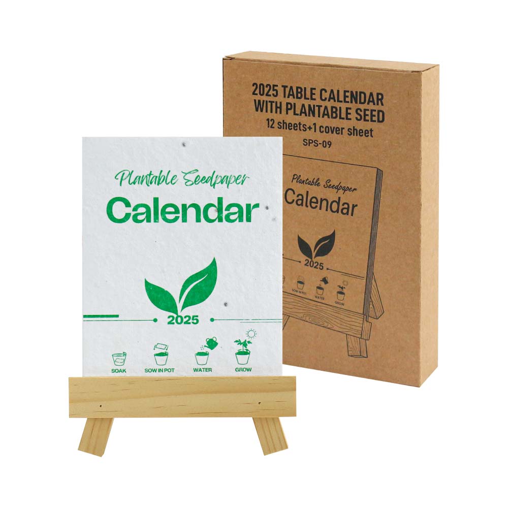 2025 Table Calendars with Plantable Seeds | Promotional Gifts Suppliers